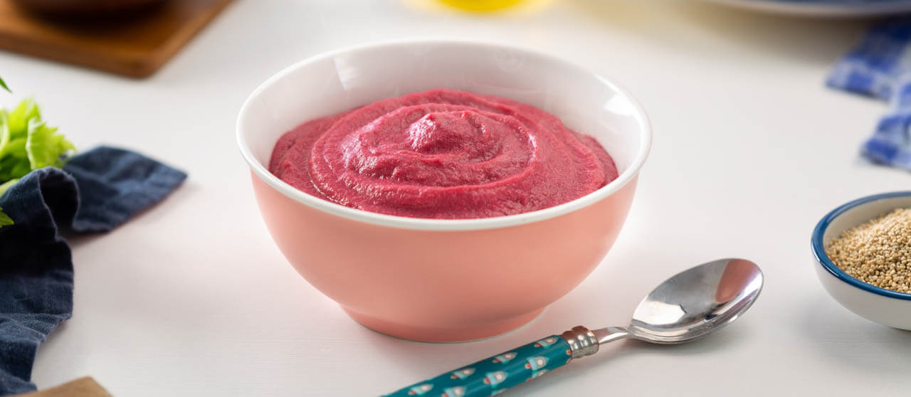 Receta de Papilla rosada de pollo con quinoa | Super Pollo