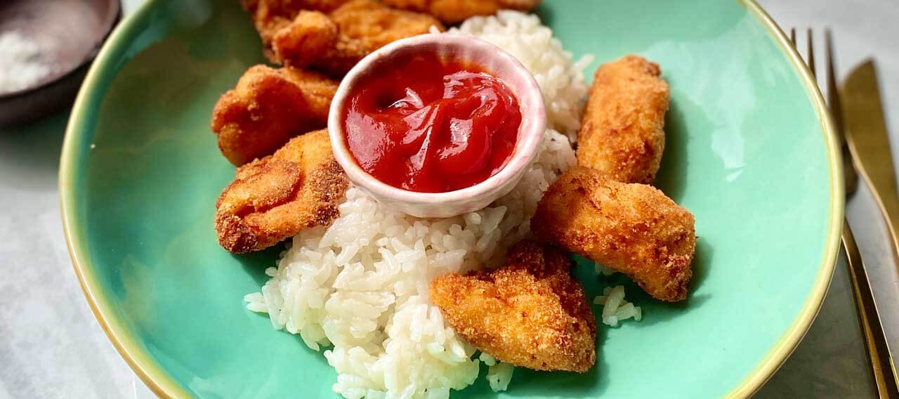 Receta de Pollo crispy con arroz | Super Pollo