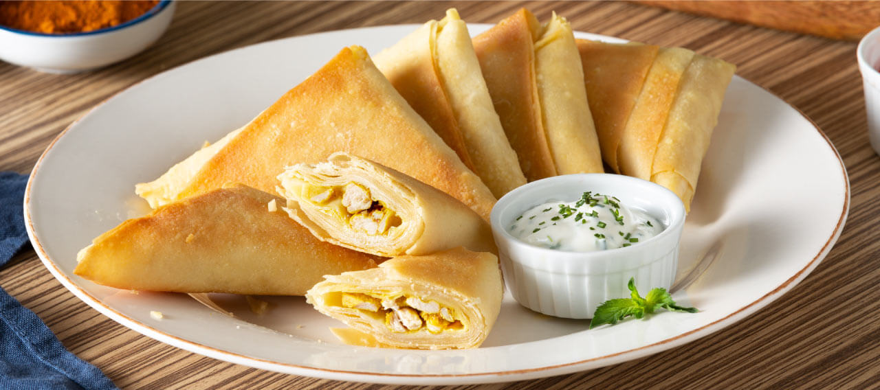 Receta de Samosas de pollo | Super Pollo