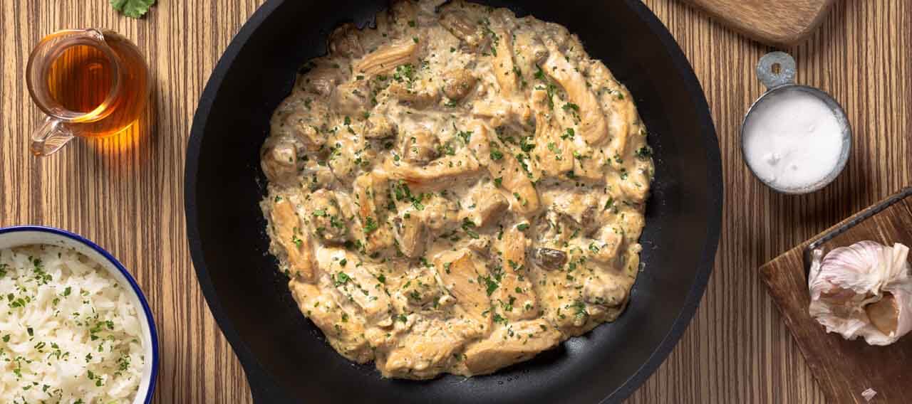 Strogonoff de pollo | Super Pollo